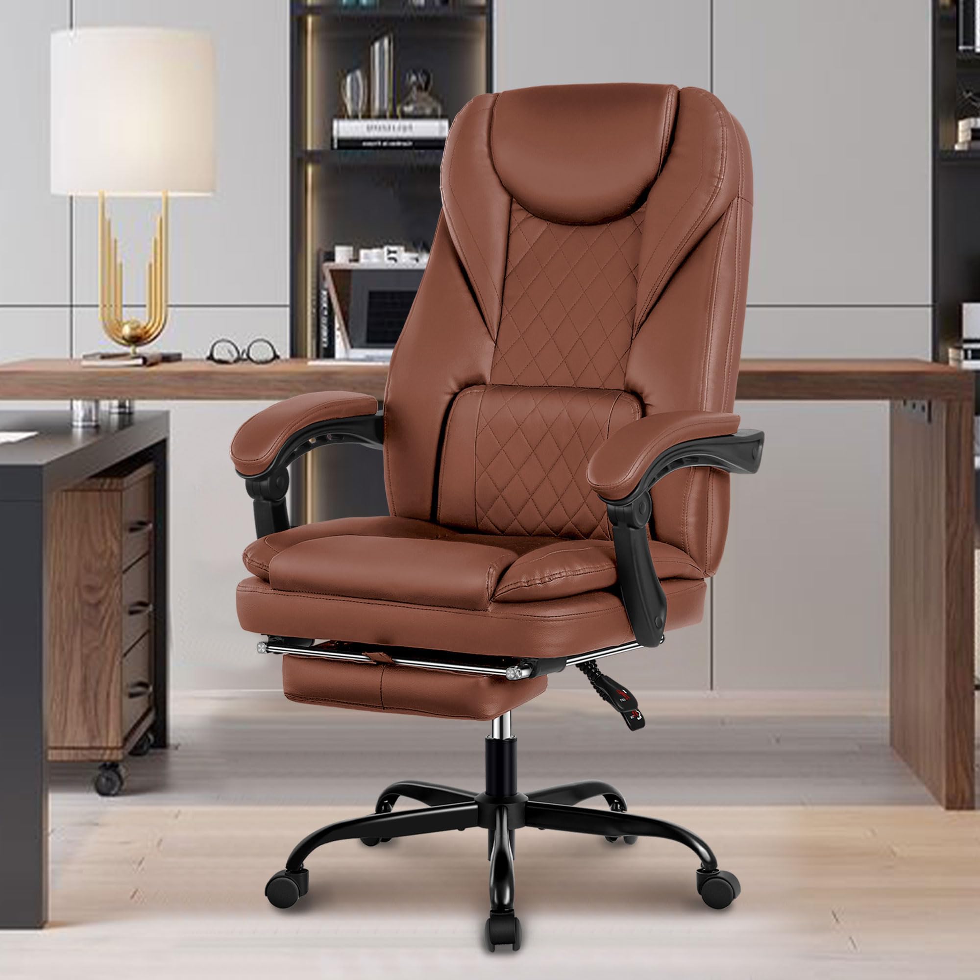Amazon.com: YI DANICA High Back Big & Tall 400lb Office Chair with ...