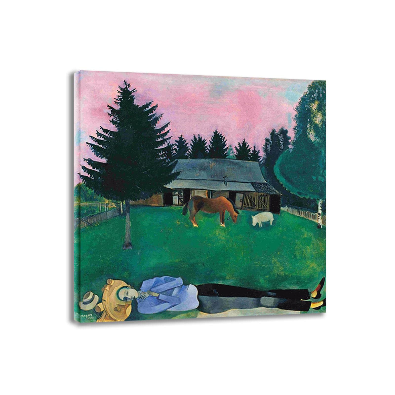 The Poet Reclining Marc Chagall