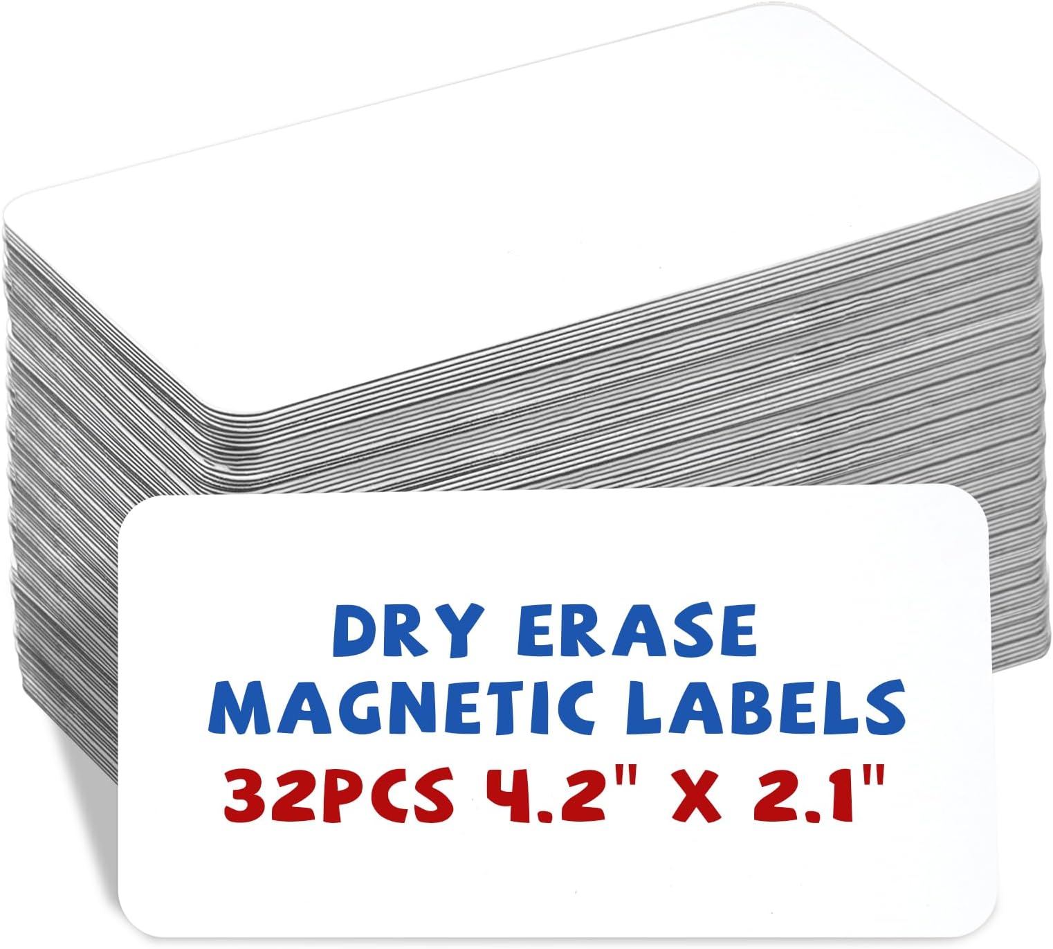 Amazon.com : Outus 32 Pieces Reusable Magnetic Dry Erase Labels 4 x 2 ...