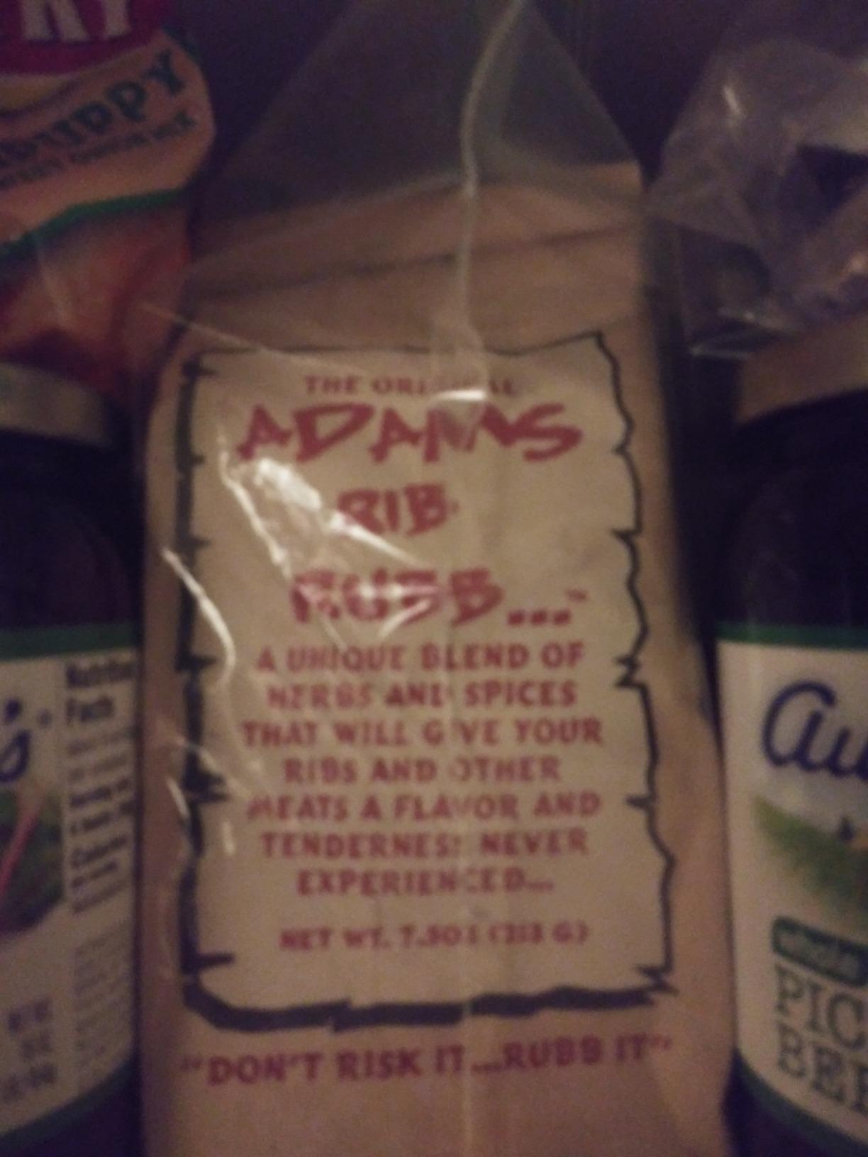 Amazon.com: the Original Adams Rib Rubb BBQ Seasoning BBQ Rub : Grocery ...