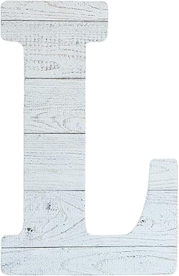 Amazon.com: Huge 20" Metal Alphabet Wall Décor Letter L Rusted Edge ...