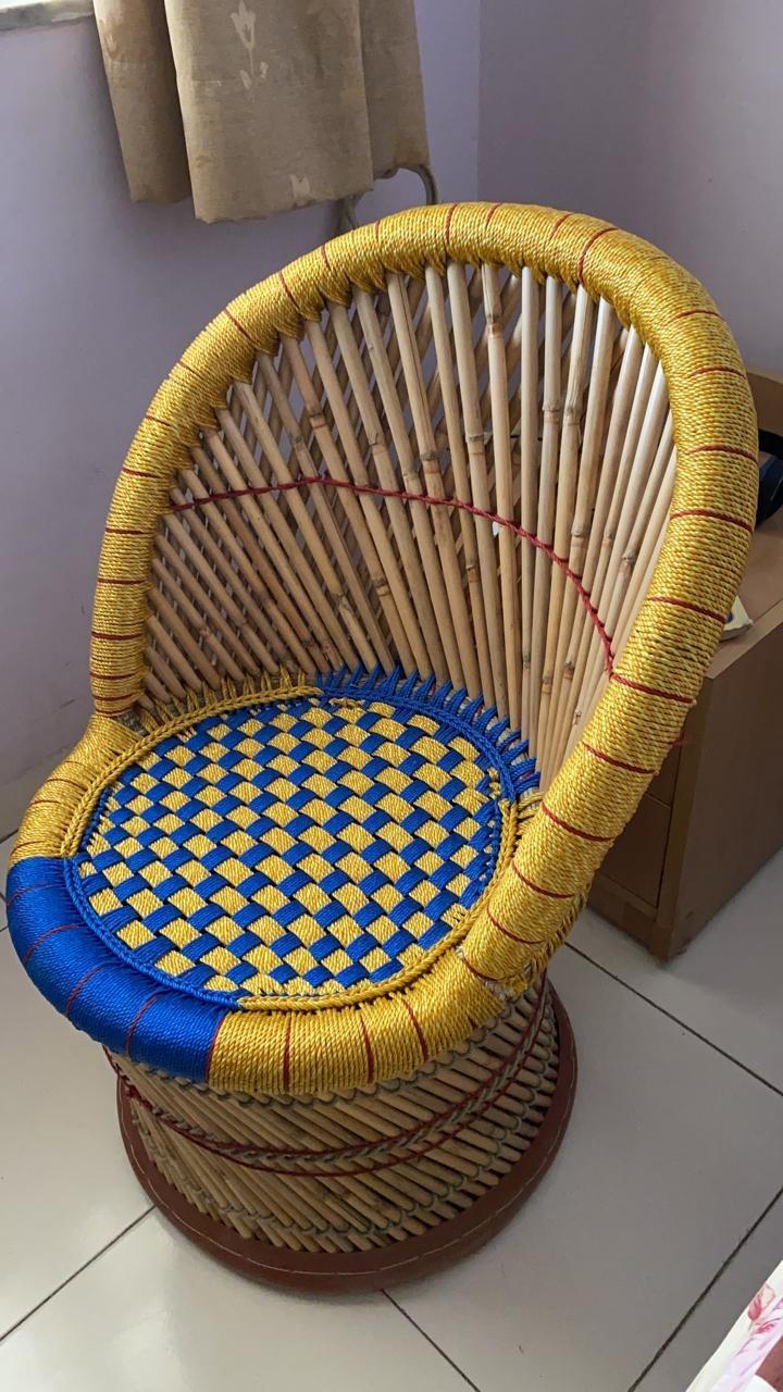 Traditional Chair (Sarkanda ,Multicolor,1 Piece) : Amazon.in: Home ...