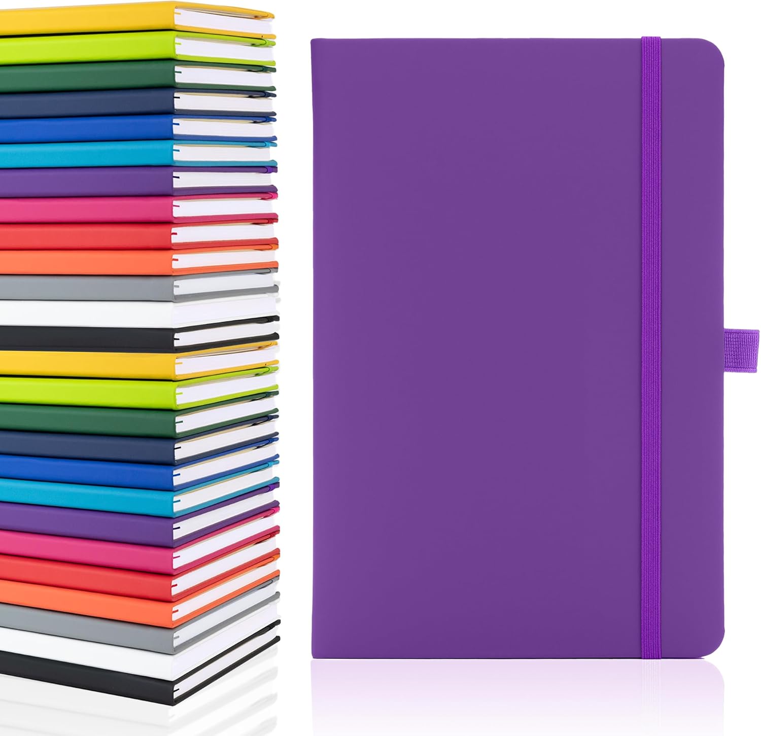 Notes London Plain Page A5 Notebook, White Unlined Blank Pages, Pen ...