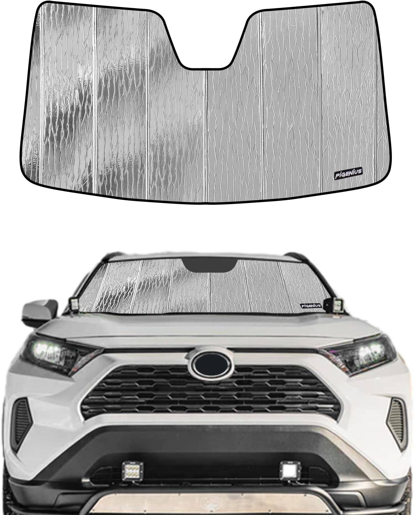 Amazon.com: AutoTech Zone Sunshade for 2019-2024 Toyota RAV4 SUV ...