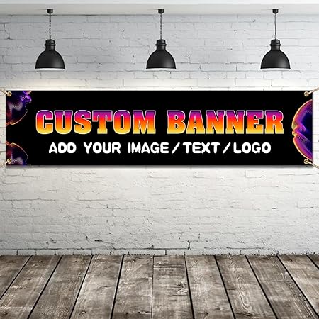 Amazon.com: Custom Banners and Signs Personalized Banner Custom Photo ...