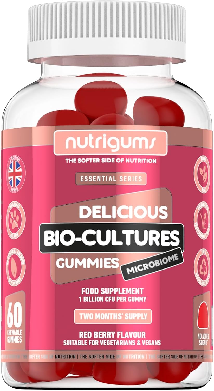 Bio-Cultures Microbiome Complex Gummy | 12 Multi-Strain Probiotics 1 ...