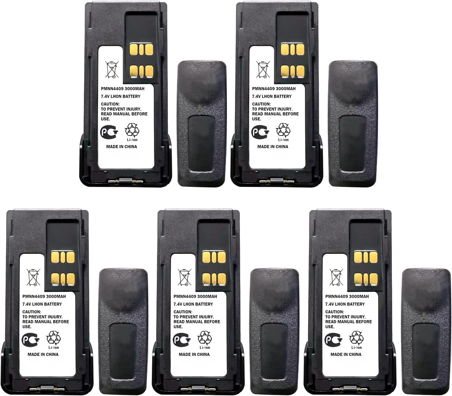 Amazon.com: Teseko 5-Pack 3000mAh PMNN4409 PMNN4409AR PMNN4491BR ...