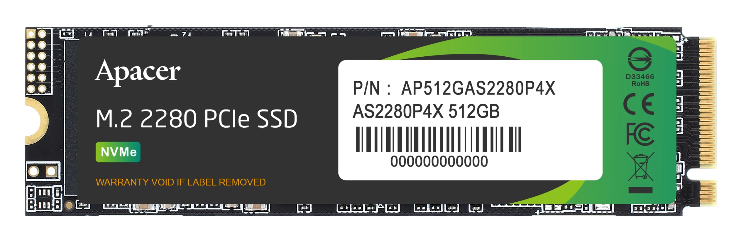 Amazon | Apacer アペイサー SSD 512GB M.2 PCIe Gen3 x 4 NVMe 最大読込速度 2100MB/s ...