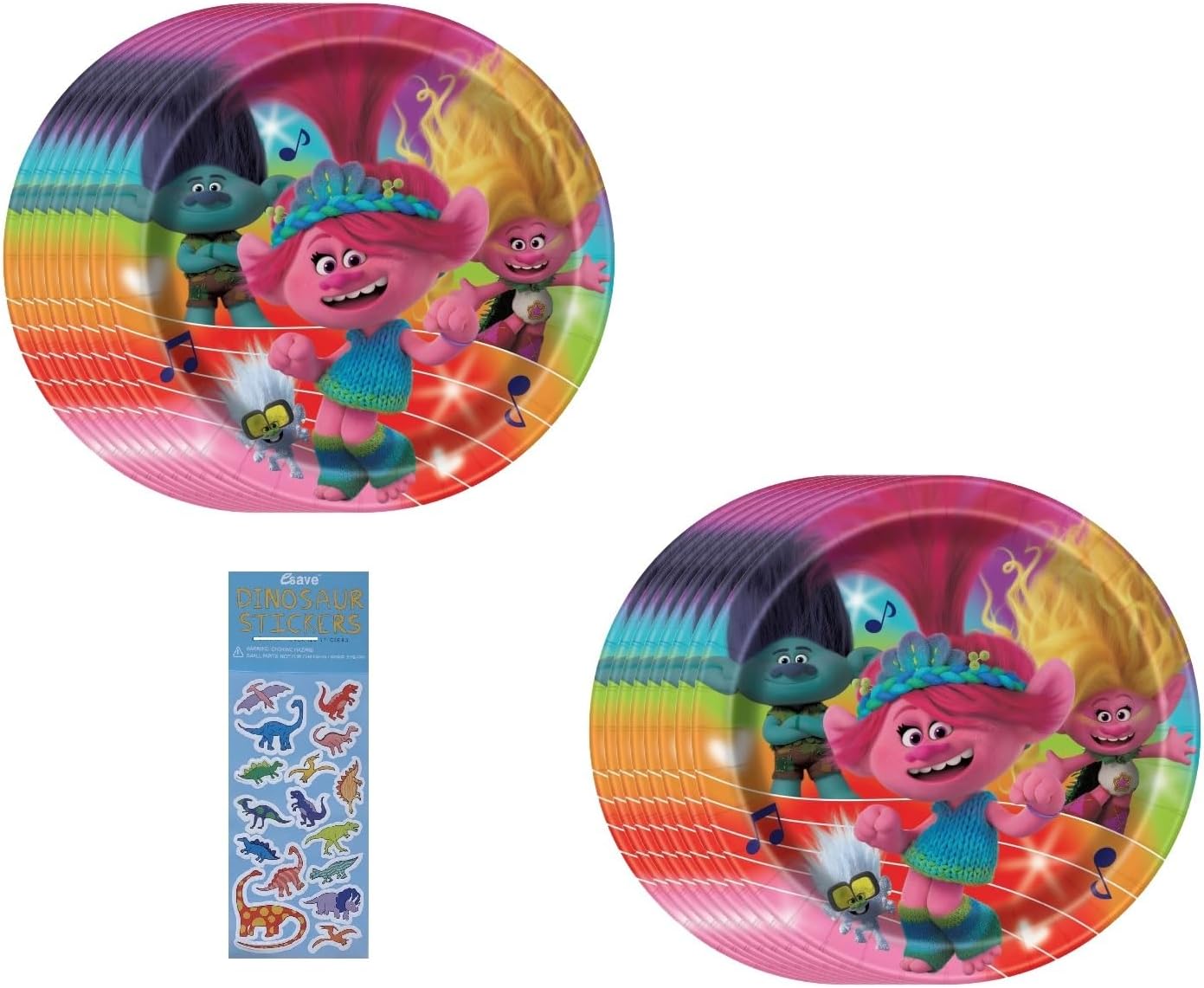 Amazon.com: Trolls Birthday Party Supplies Bundle includes 16 Dessert ...