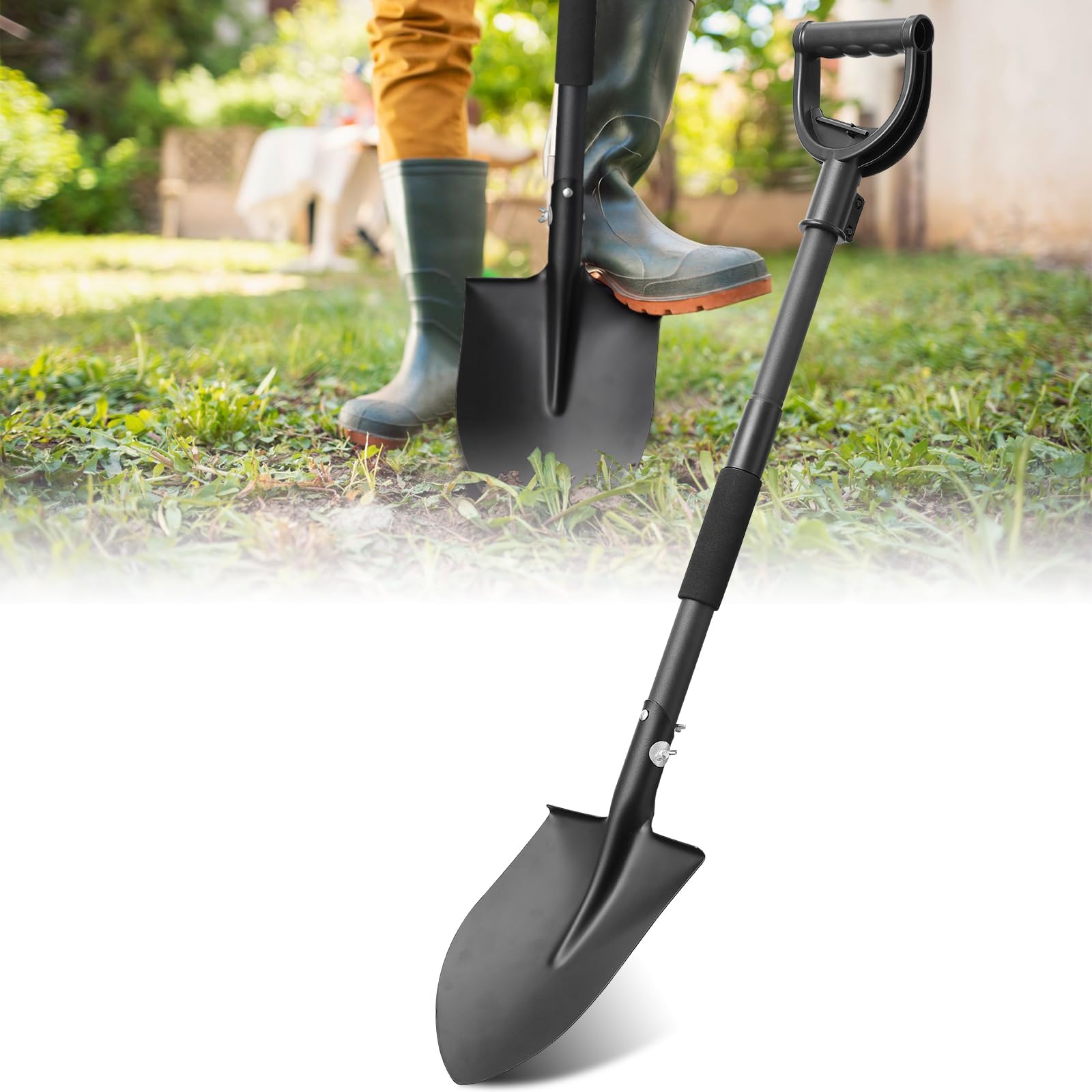Amazon.com : HOSKO 41 inch Shovels for Digging,Shovels for Gardening Digging with D Grisp Handle ...