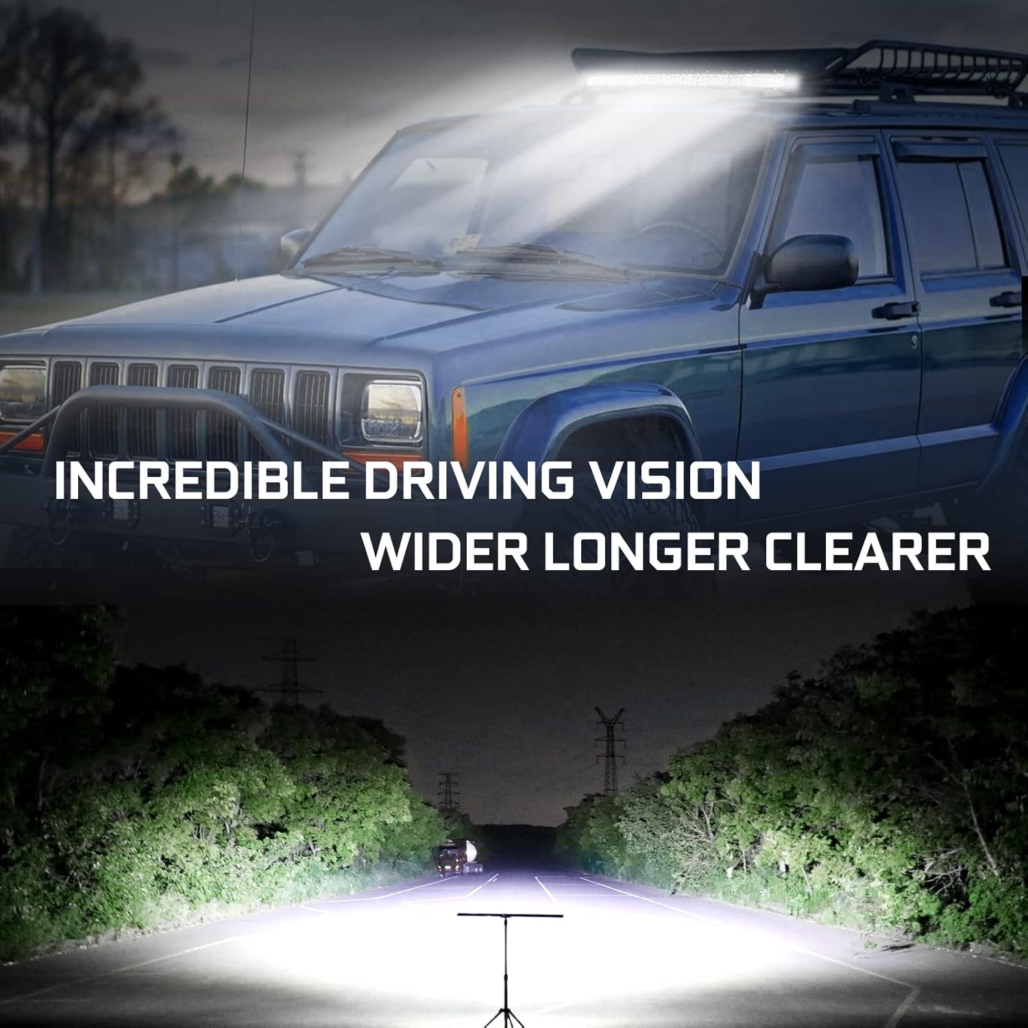 Buy CO LIGHT Led Light Bar Curved 32 Inch Single Row Lightbar ...