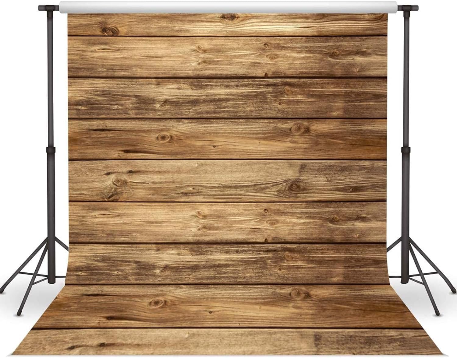 Amazon.com : WOLADA 8x8FT Rustic Wood Wall Backdrop Natural Brown ...