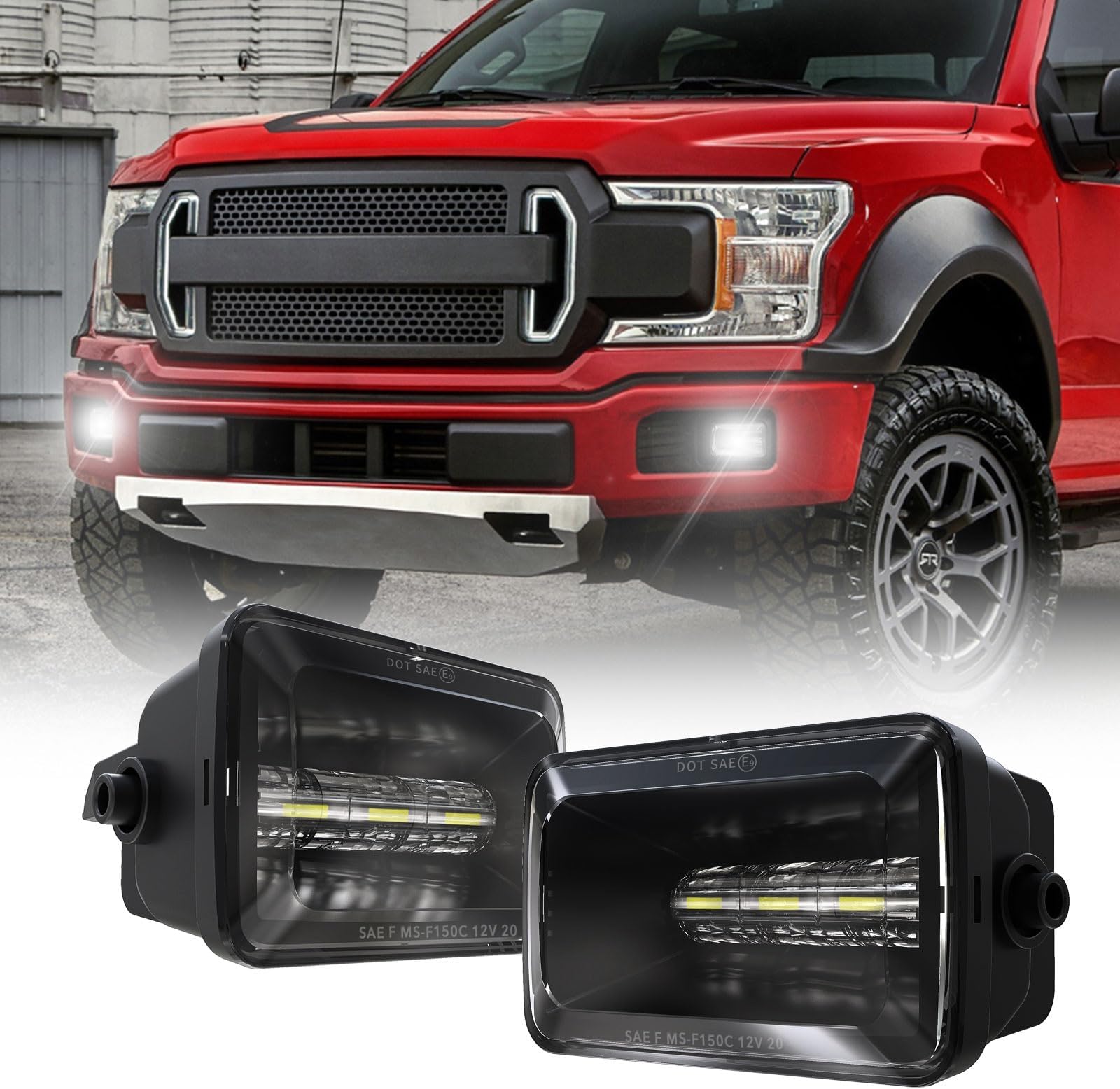 Amazon.com: For Ford F-150 Fog Light Assembly 2015 2016 2017 2018 Pair ...