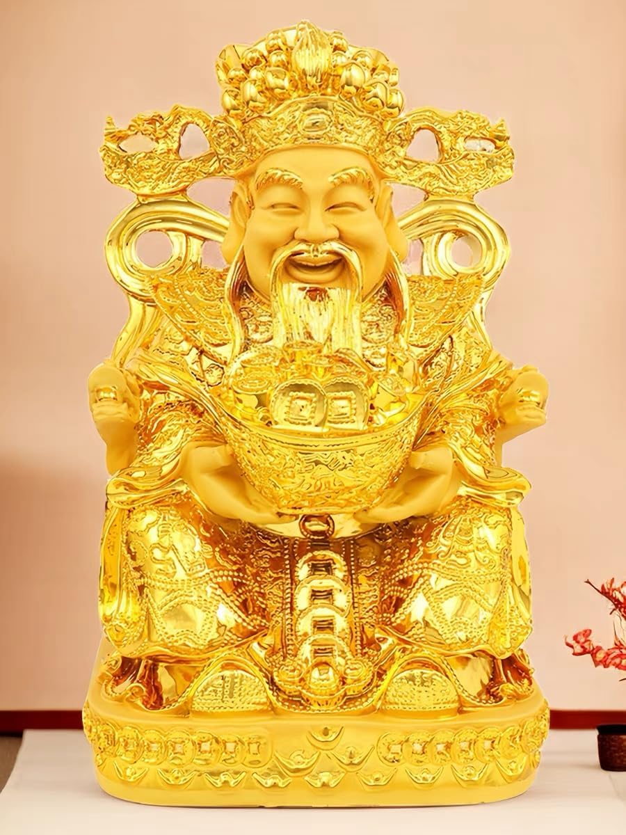 Amazon.co.jp: ゴールデン仏像、ユアン・シャオホア、家庭、オフィス、寝室、リビングルーム、ダイニングルーム、玄関、キッチン、バスルーム用 : Home & Kitchen