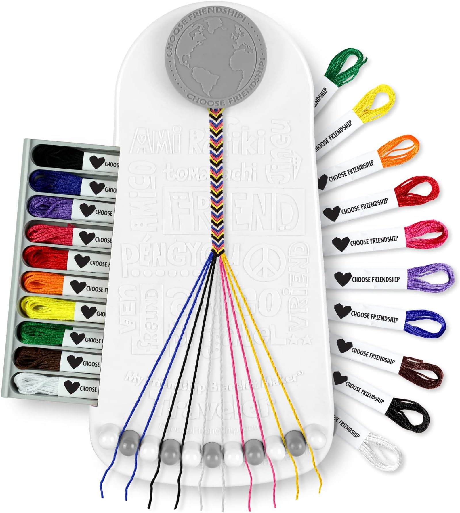 4M Creative Craft Glow Friendship Bracelets Kit, Create 12 Glow in The ...