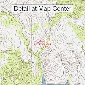Amazon.com : USGS Topographic Quadrangle Map - Tow, Texas (Folded ...