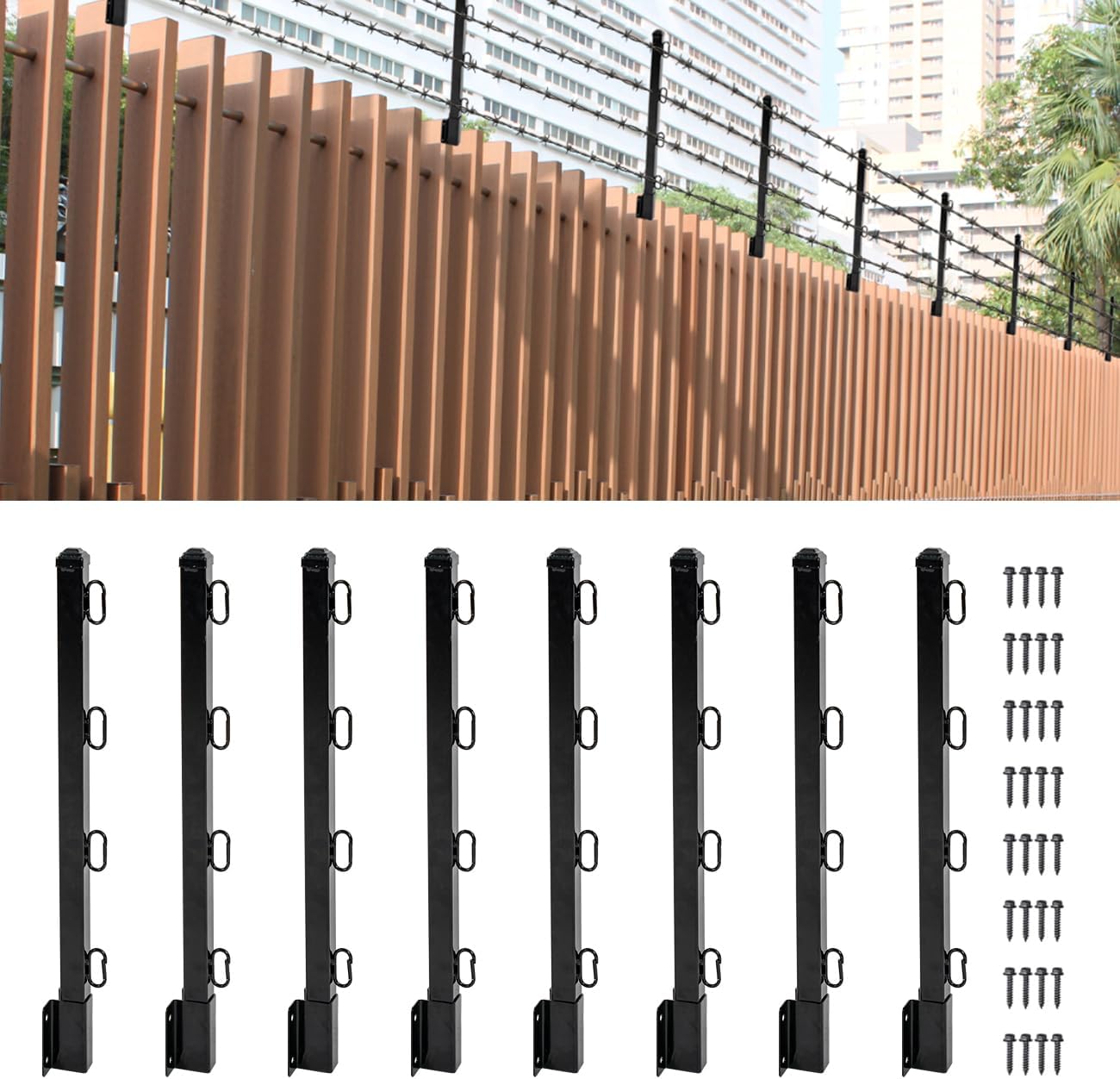 Amazon.com : Biosp Fence Post Extender - 8 Pack, 23.5" Extend Arm for ...