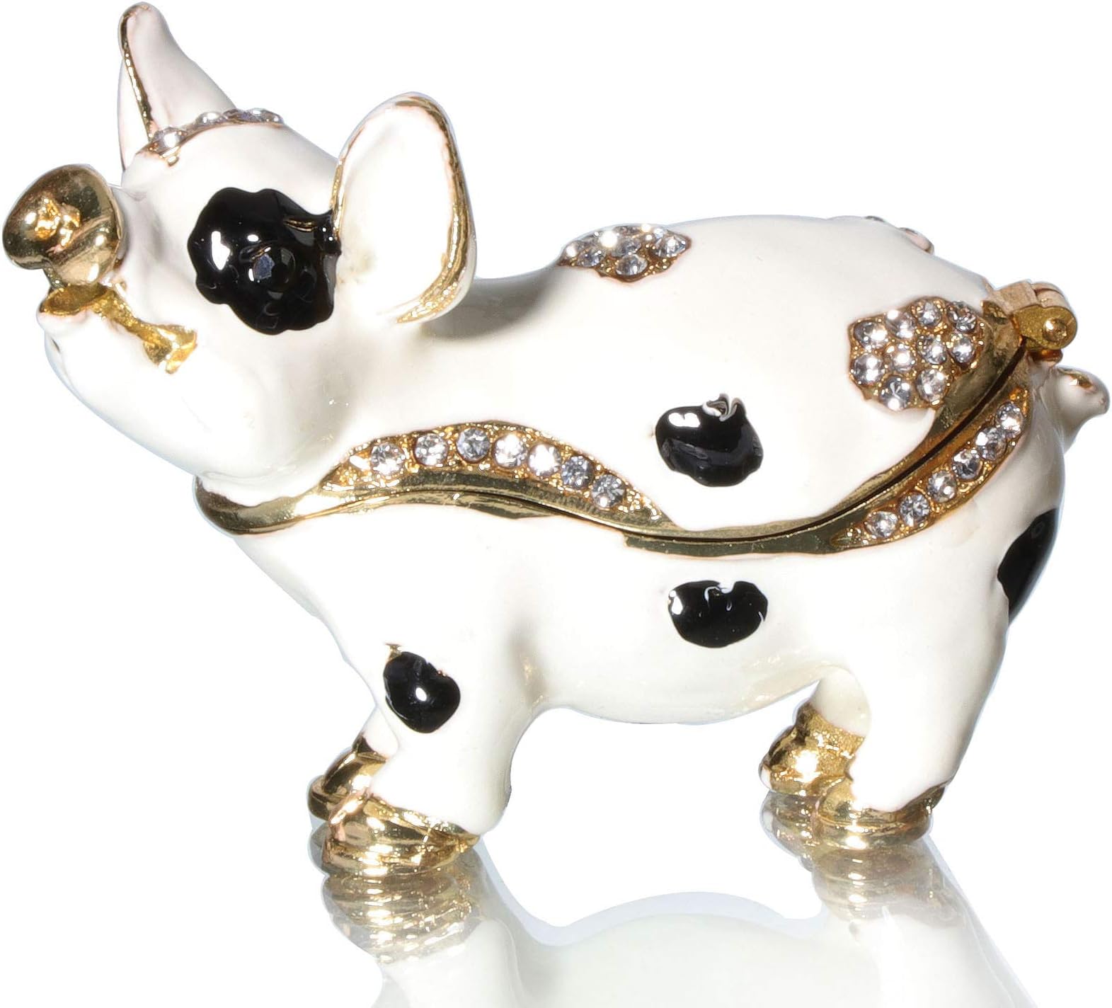 Amazon.com: Waltz&F Pink pig with wings Trinket Box Hinged Hand-painted ...