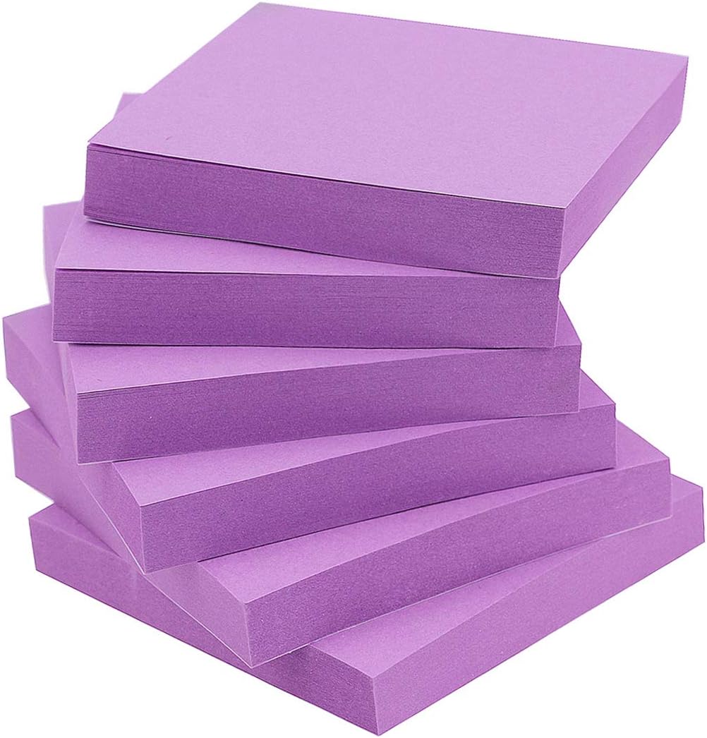 Amazon.com : Early Buy Sticky Notes 3x3 Self-Stick Notes Solid Color 6 ...