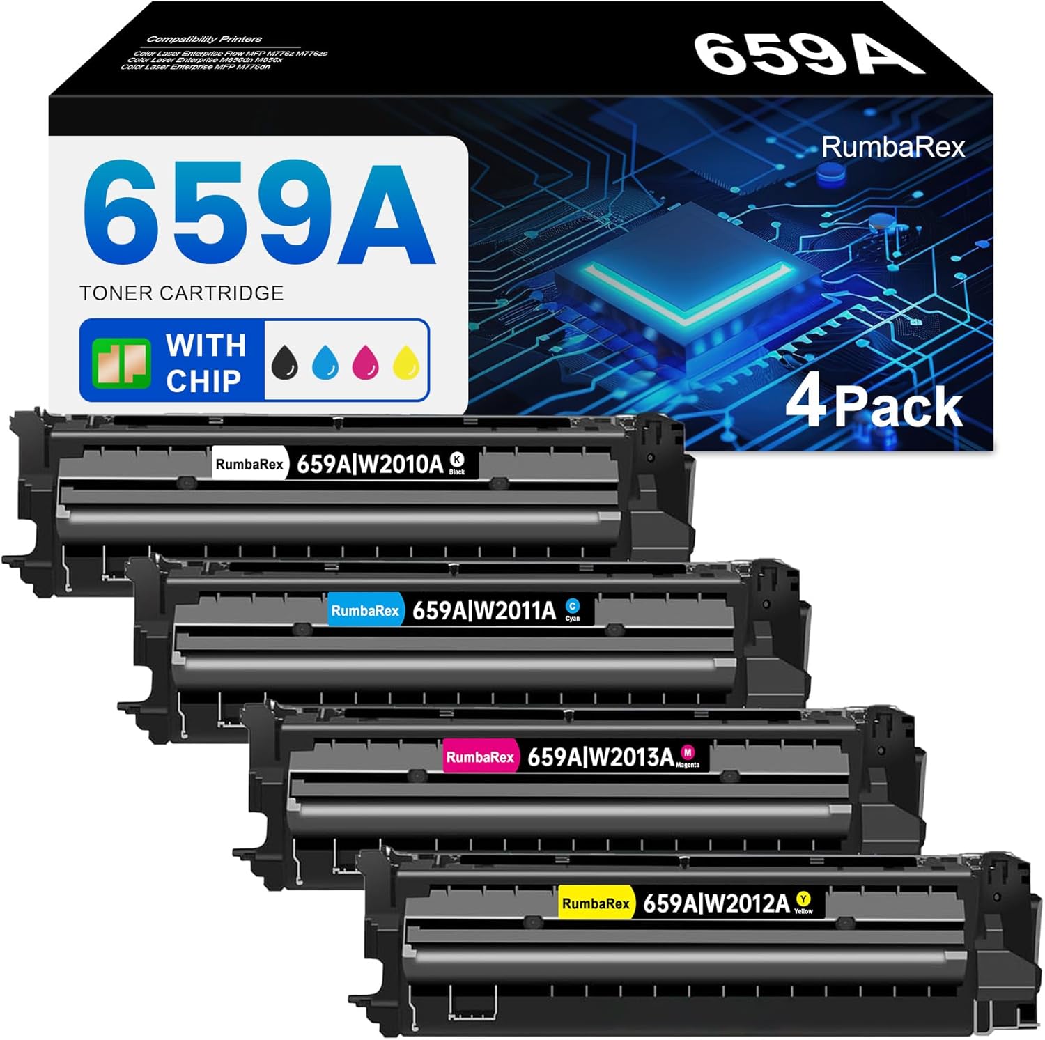 Amazon.com: 659A Toner Cartridges W2010A W2011A W2012A W2013A ...