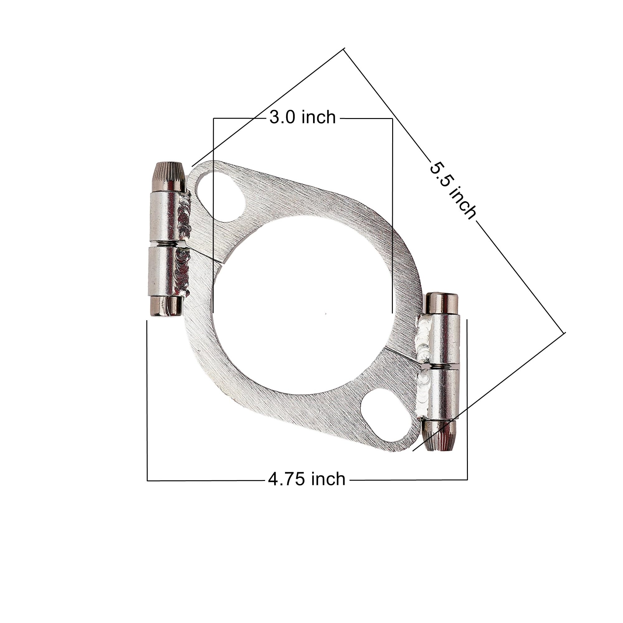 Exhaust Flange 2-Inch Oval Split – Repair Or Replace Leaky Flanges ...