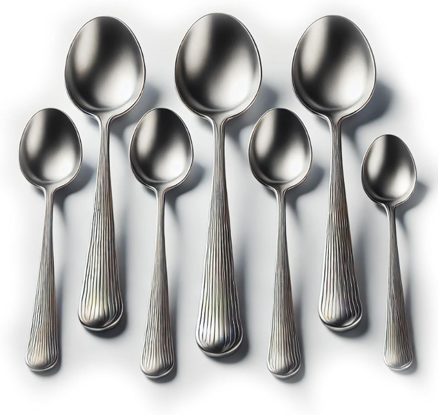 Amazon.com: Stainless Steel Spoons Set - Durable, Stylish, Ergonomic ...