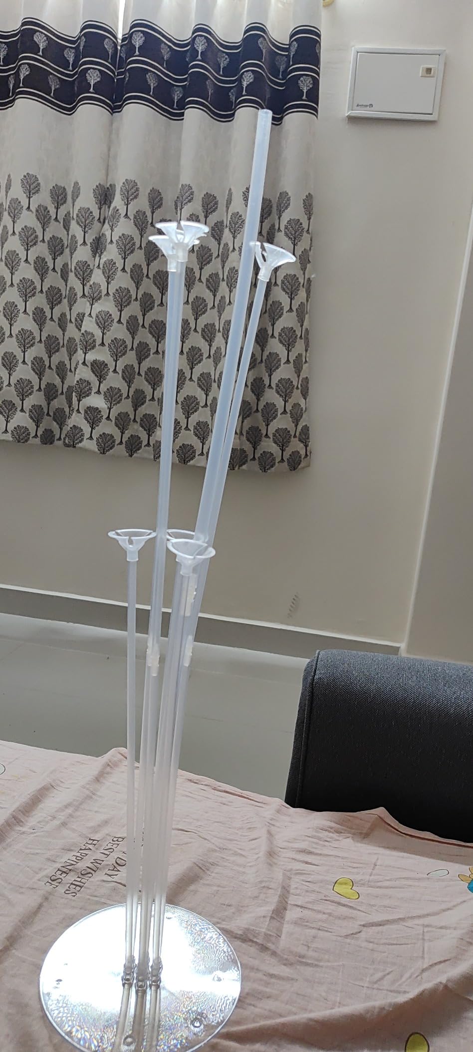 Smartcraft Plastic Balloon Stand, Balloon Holder With 7 Balloon Sticks ...