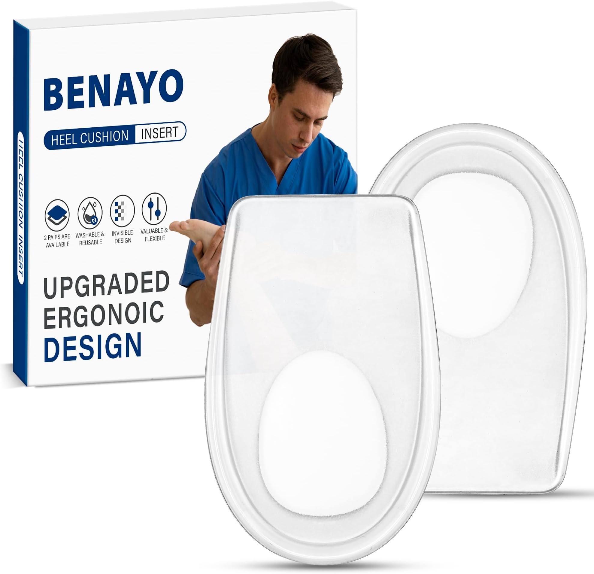 Amazon.com: Skyfoot Heel Cups for Achilles Tendonitis, Heel Bone Spurs ...