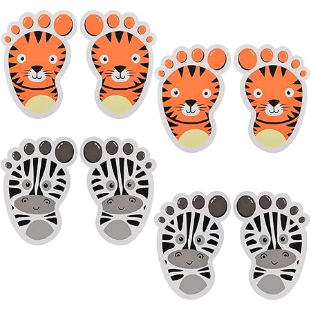 Amazon.com: 30 Pairs Kids Footprint Stickers for Classroom Floor Lineup ...
