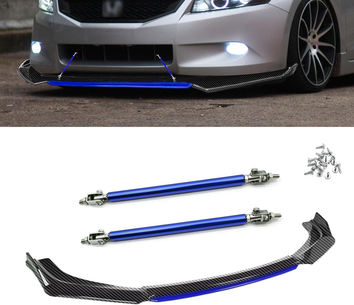 Amazon.com: x xotic tech Front Bumper Lip Chin Spoiler Splitter ...