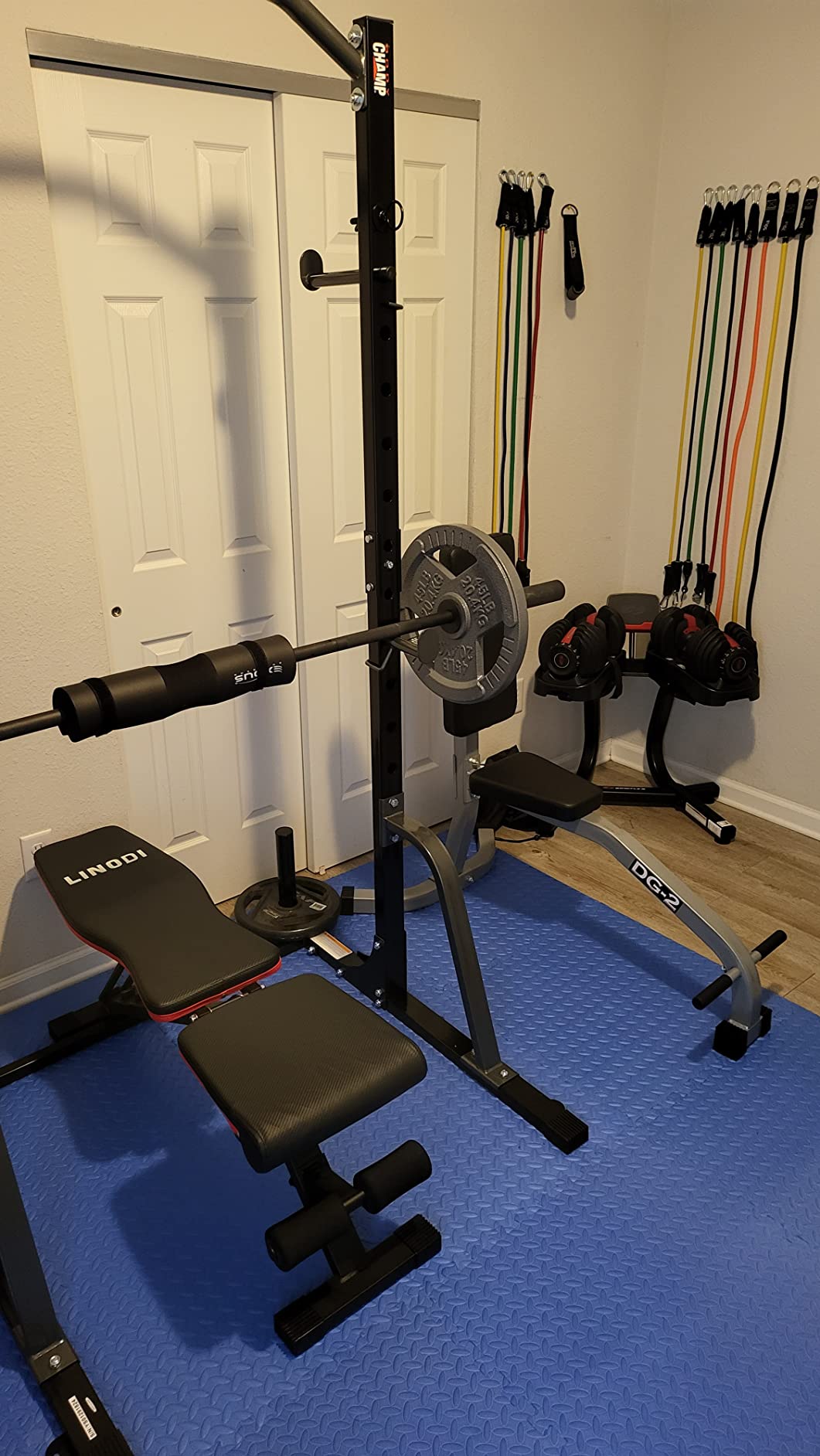 $30/mo - Finance Body Champ Power Rack System Adjustable Squat Rack ...