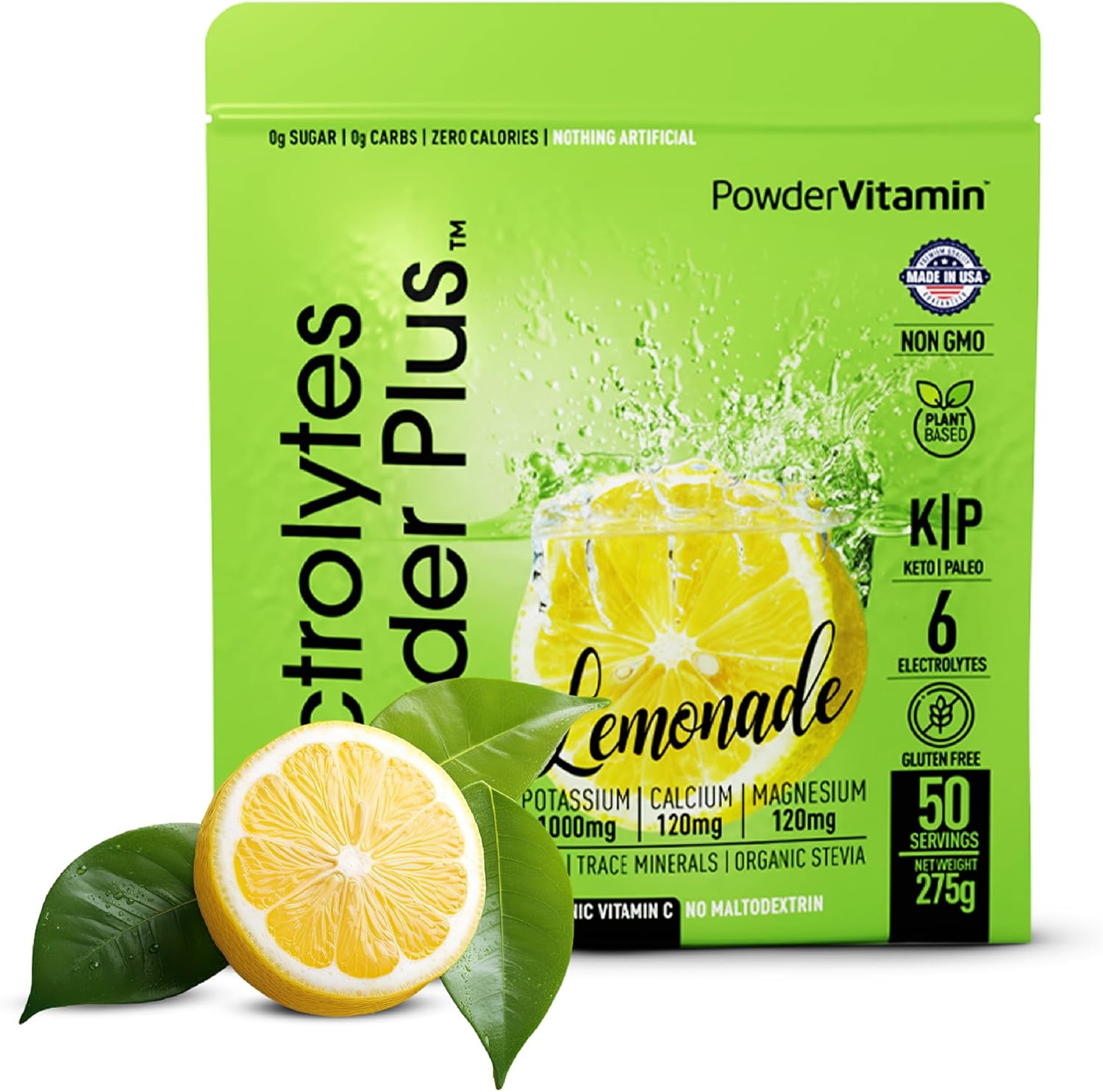 Amazon.com: Electrolytes Powder Plus (50 Servings), 0 Calorie Keto, 0 ...