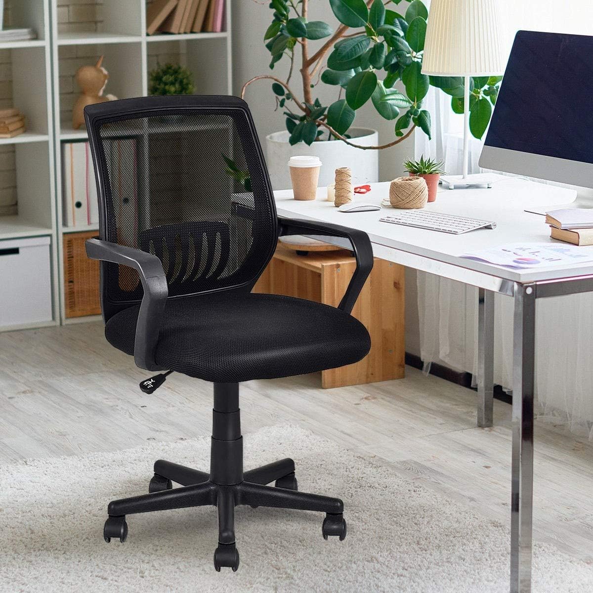 Amazon.com: Modern Mid-Back Mesh Chair Ergonomic Chair Computer ...