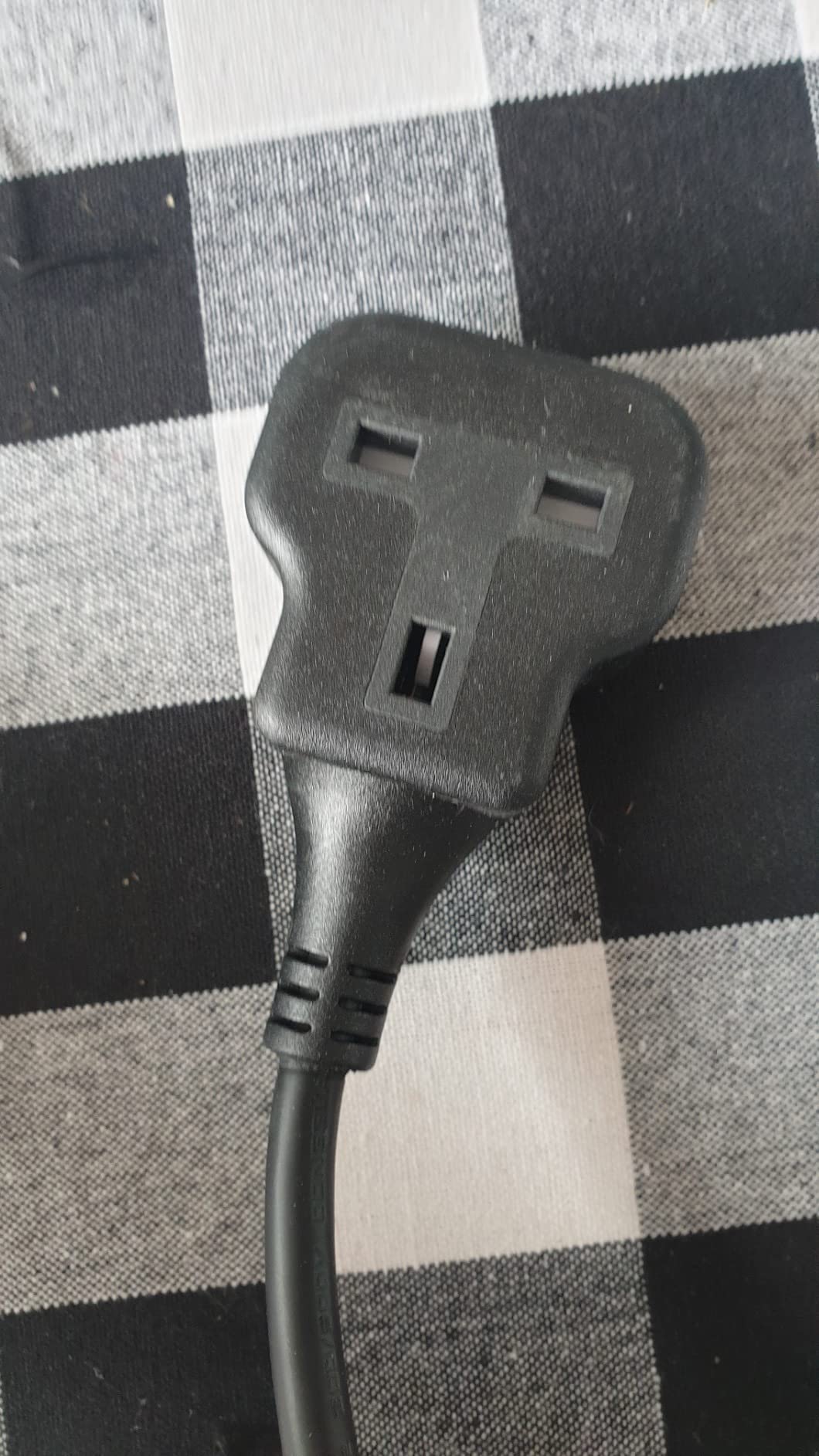 1 Way Gang Extension Lead 13A UK 3Pin Fused Plug male to female Single ...