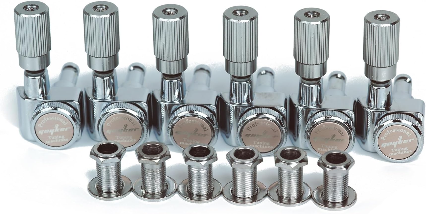 Amazon.com: Guyker Pro 6 Inline Guitar Locking Tuners - 1:18 Lock ...