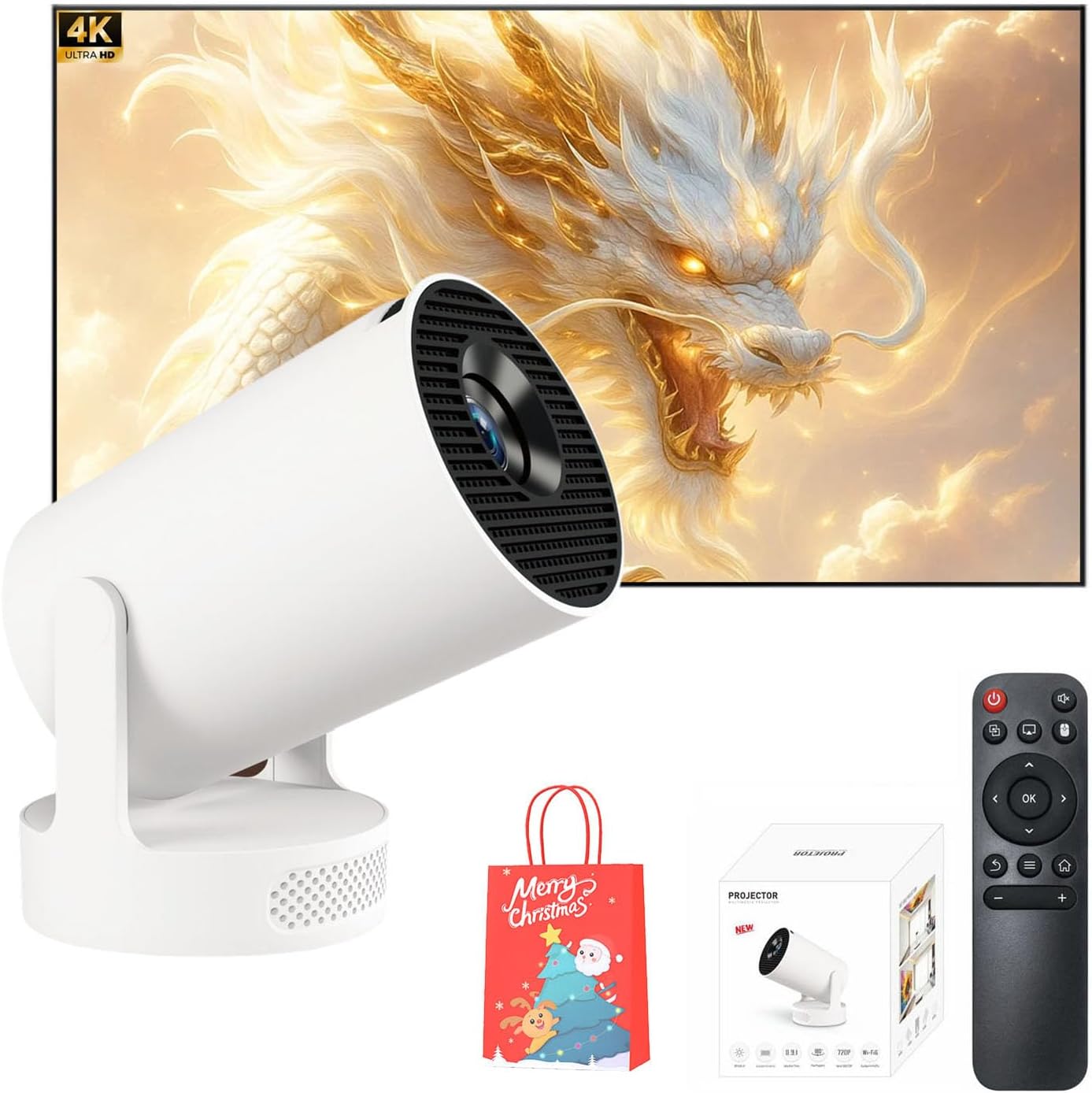 Amazon.com: VistaCast Mini 210° Smart Projector with Extra Large-Screen ...