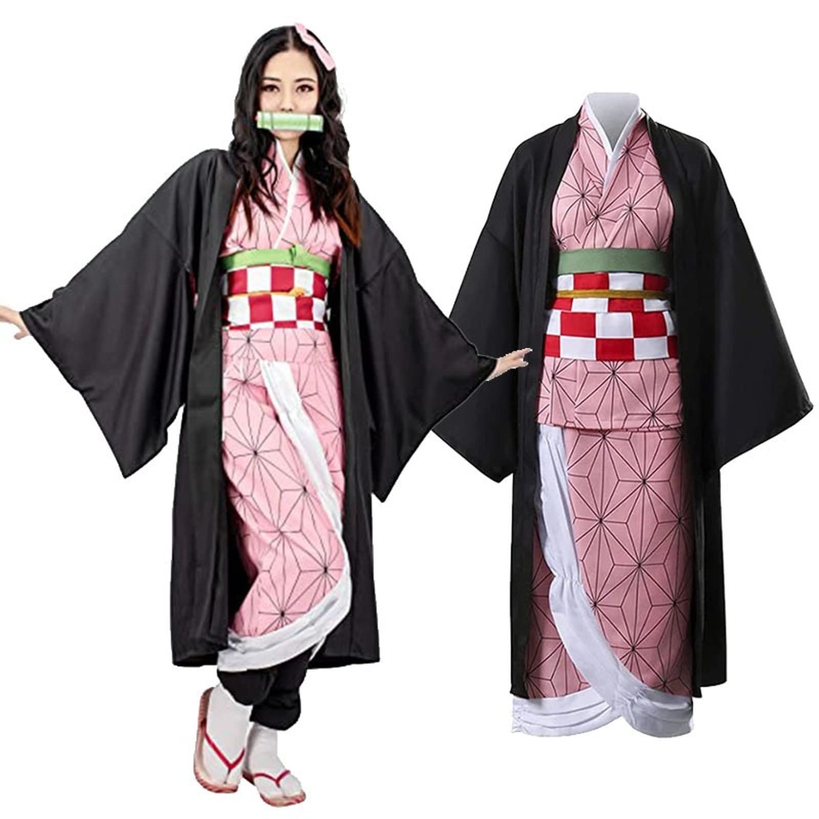 Cosplay Demon Slayer Costume Nezuko Cosplay Costume Set Kimetsu No ...