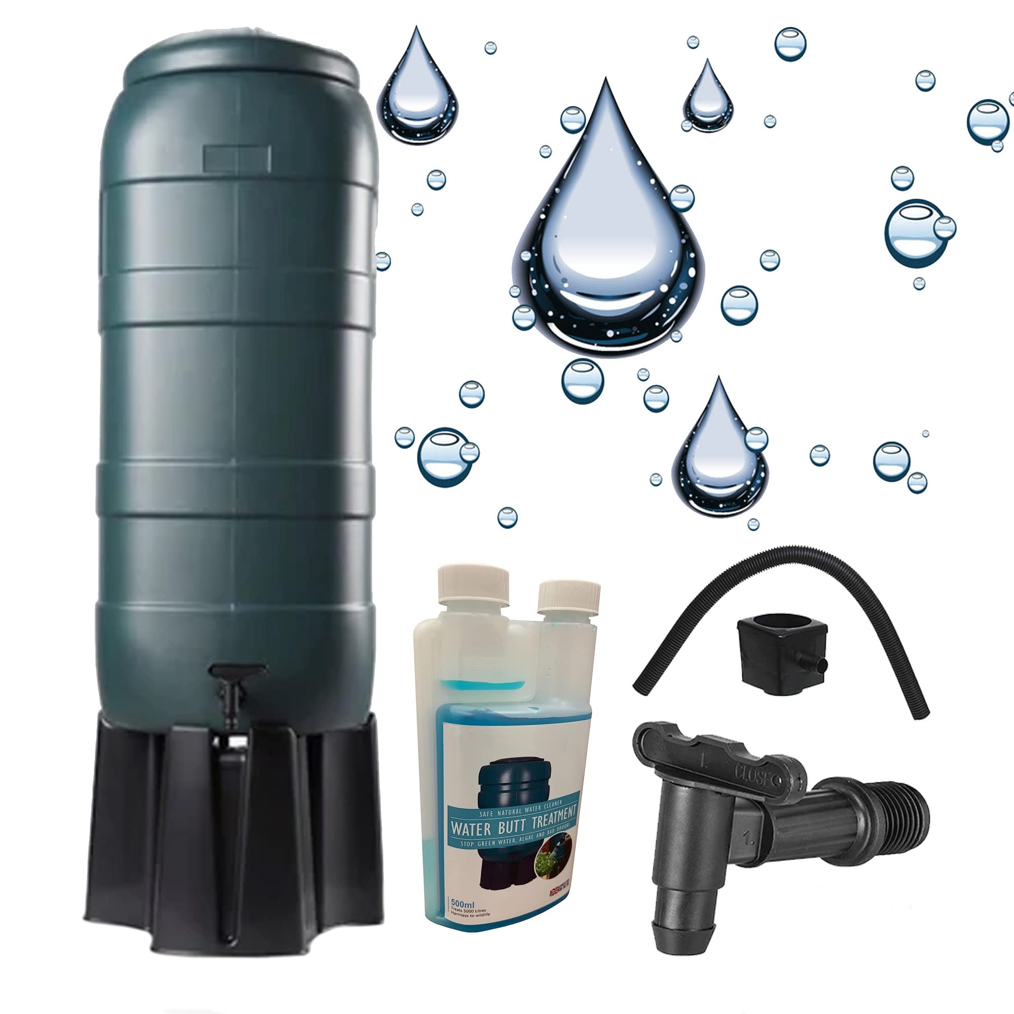 Medium Large & Extra Large Water Butt Barrels Rain Water Collectors ...