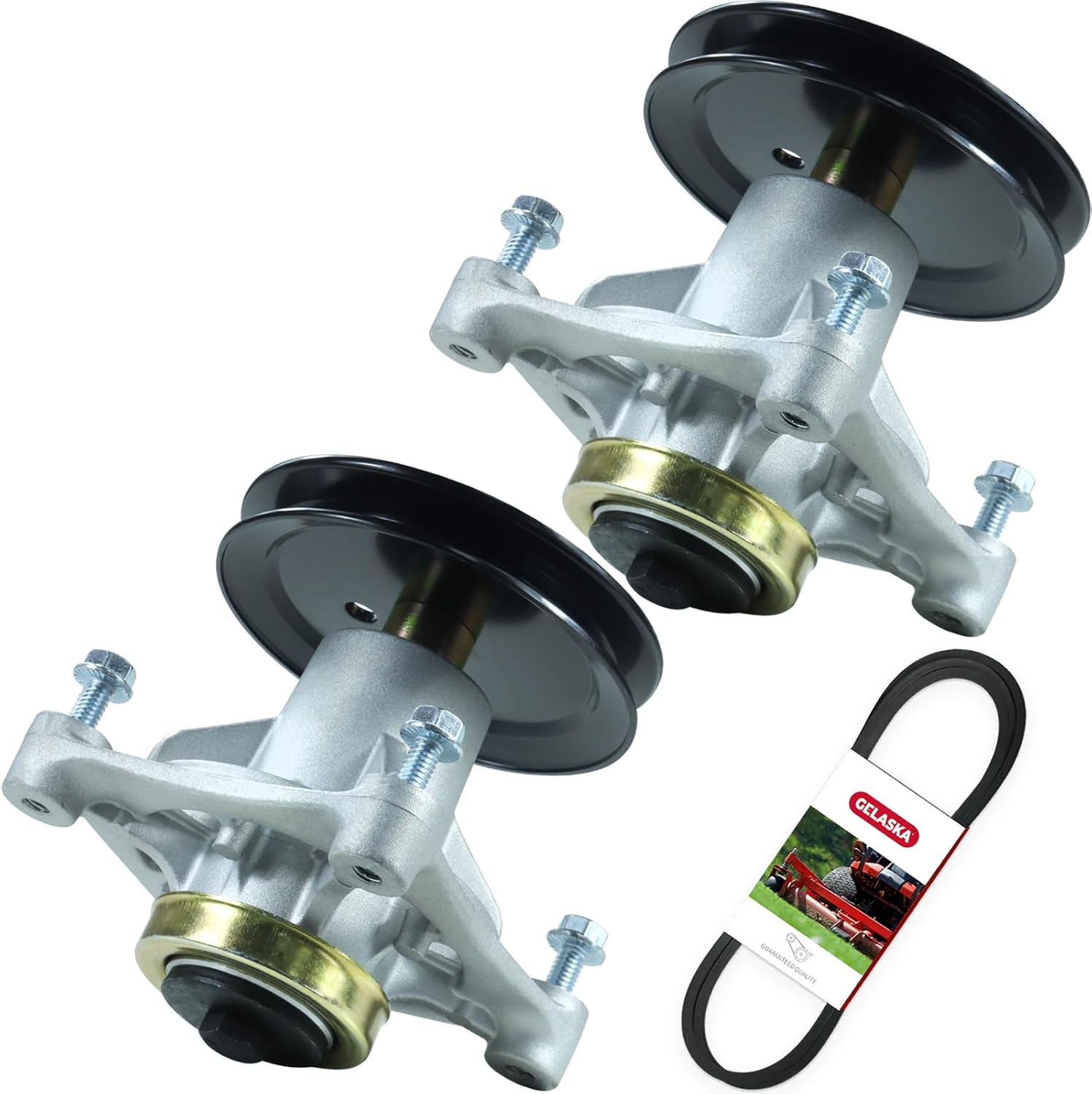 Amazon.com : GELASKA 2 Pack 604214 Spindle Assembly with 603987 Pulley ...