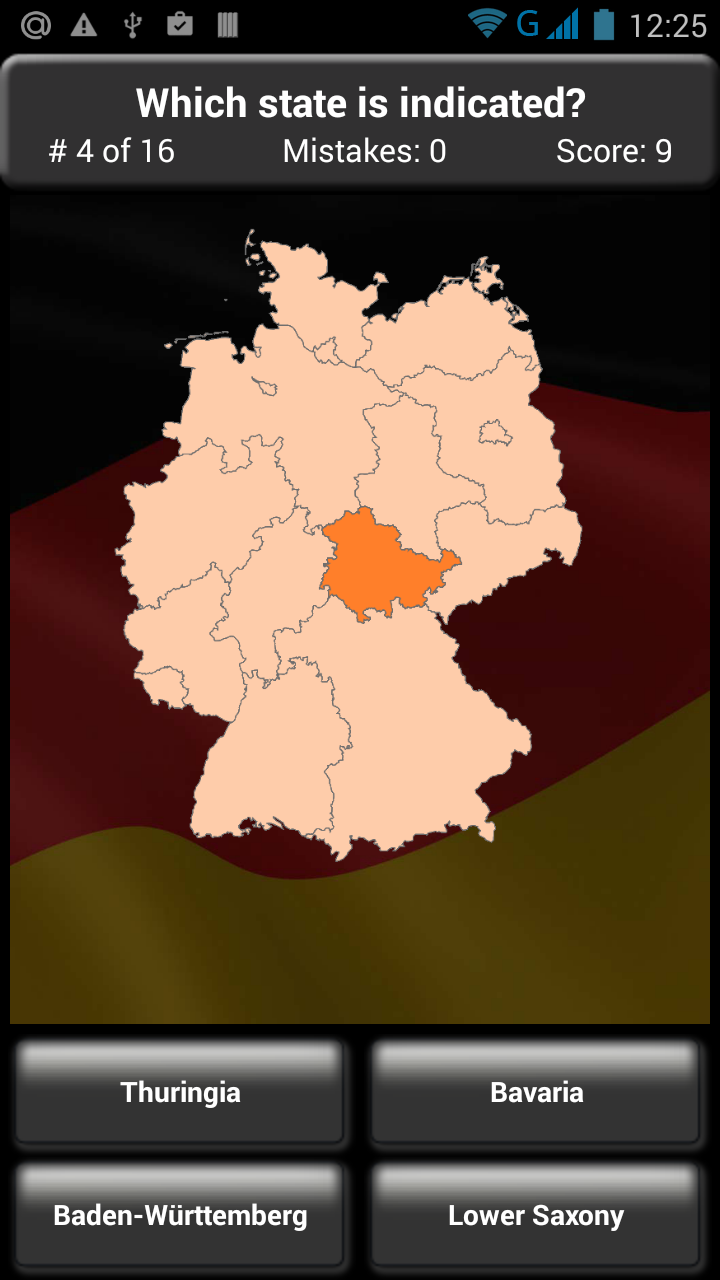 Germany Map Quiz - App on Amazon Appstore
