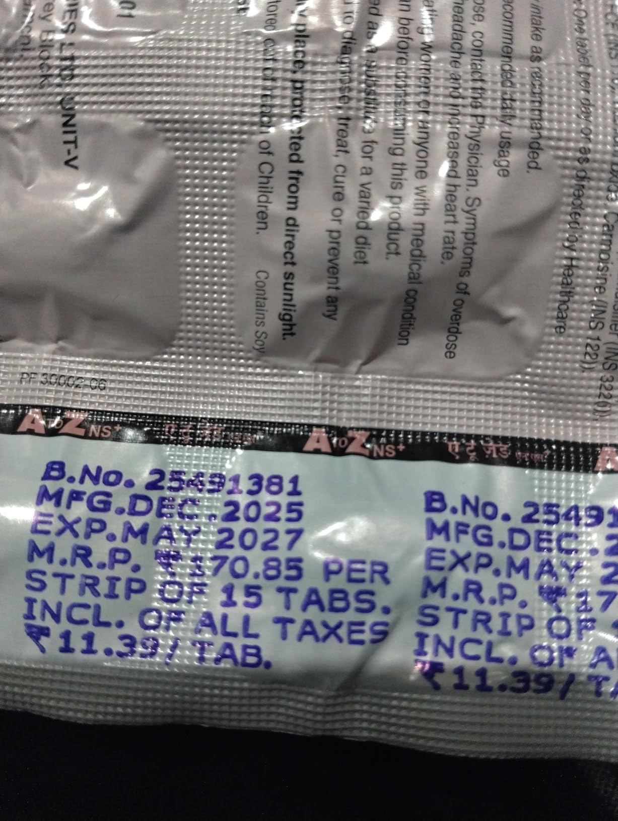 A to Z NS Daily Multivitamin Tablets