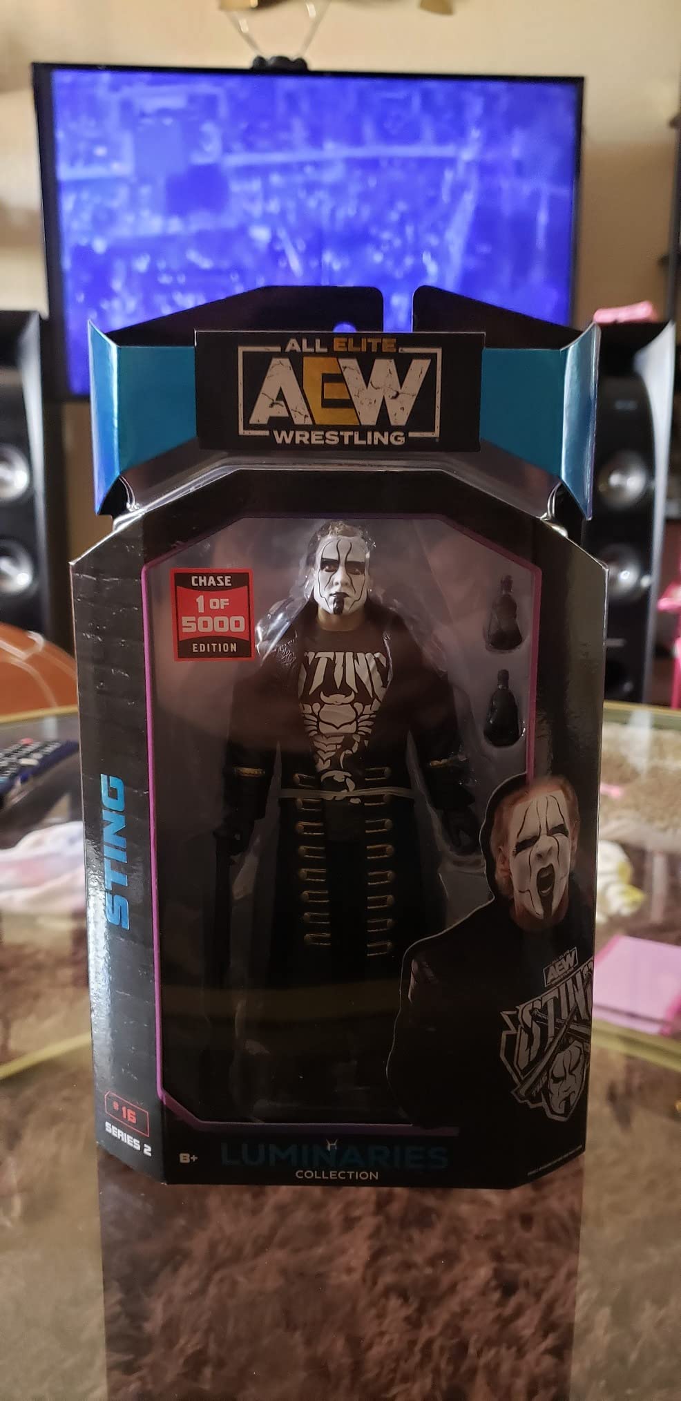 Amazon.com: All Elite Wrestling - 6-Inch Sting Figure with Accessories - AEW Unmatched ...