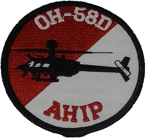 Amazon.com: OH-58D AHIP KIOWA WARRIOR PATCH - Red/Black/White - Veteran ...
