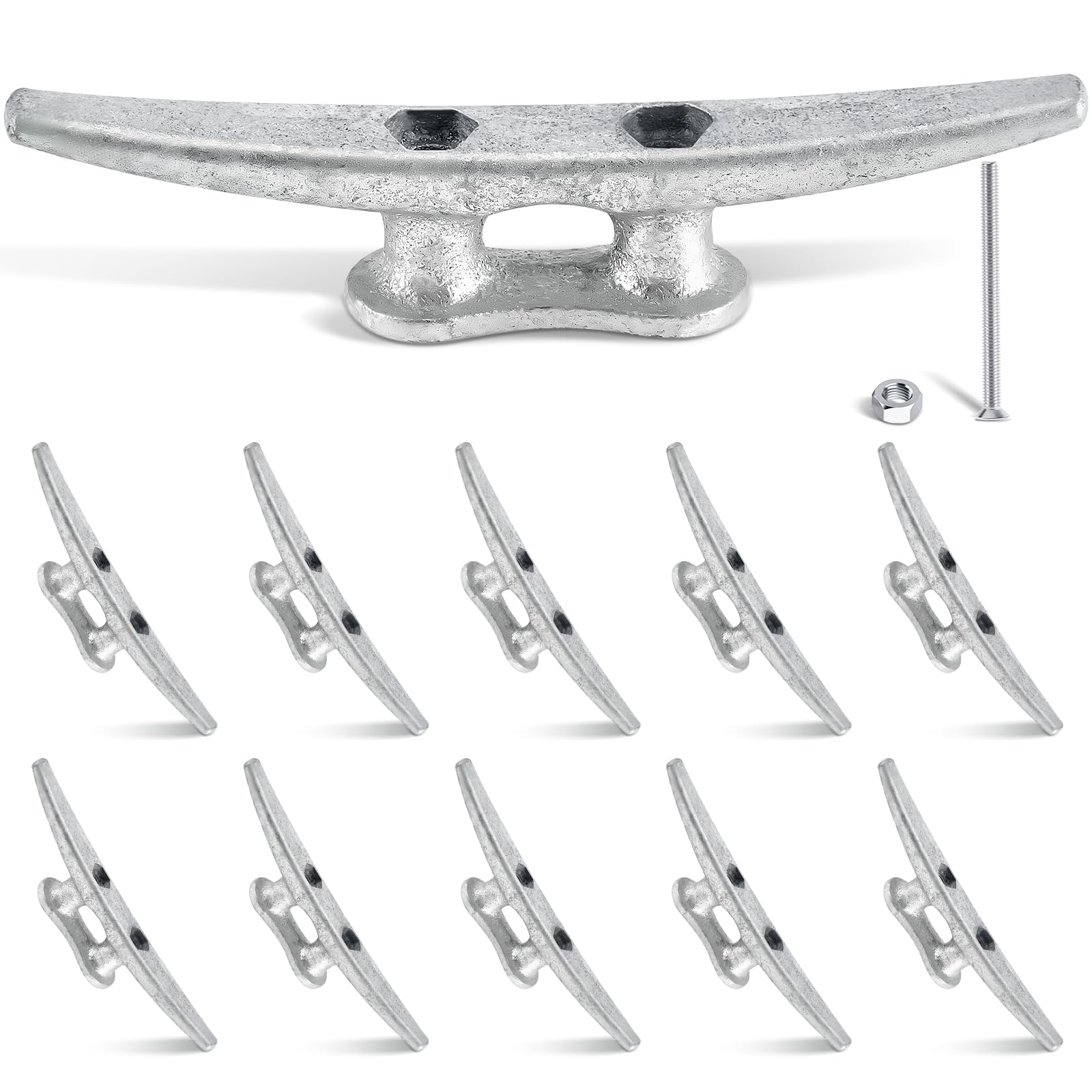Snapklik.com : DaisyInner Boat Cleats Dock Cleats Galvanized Cast Iron ...