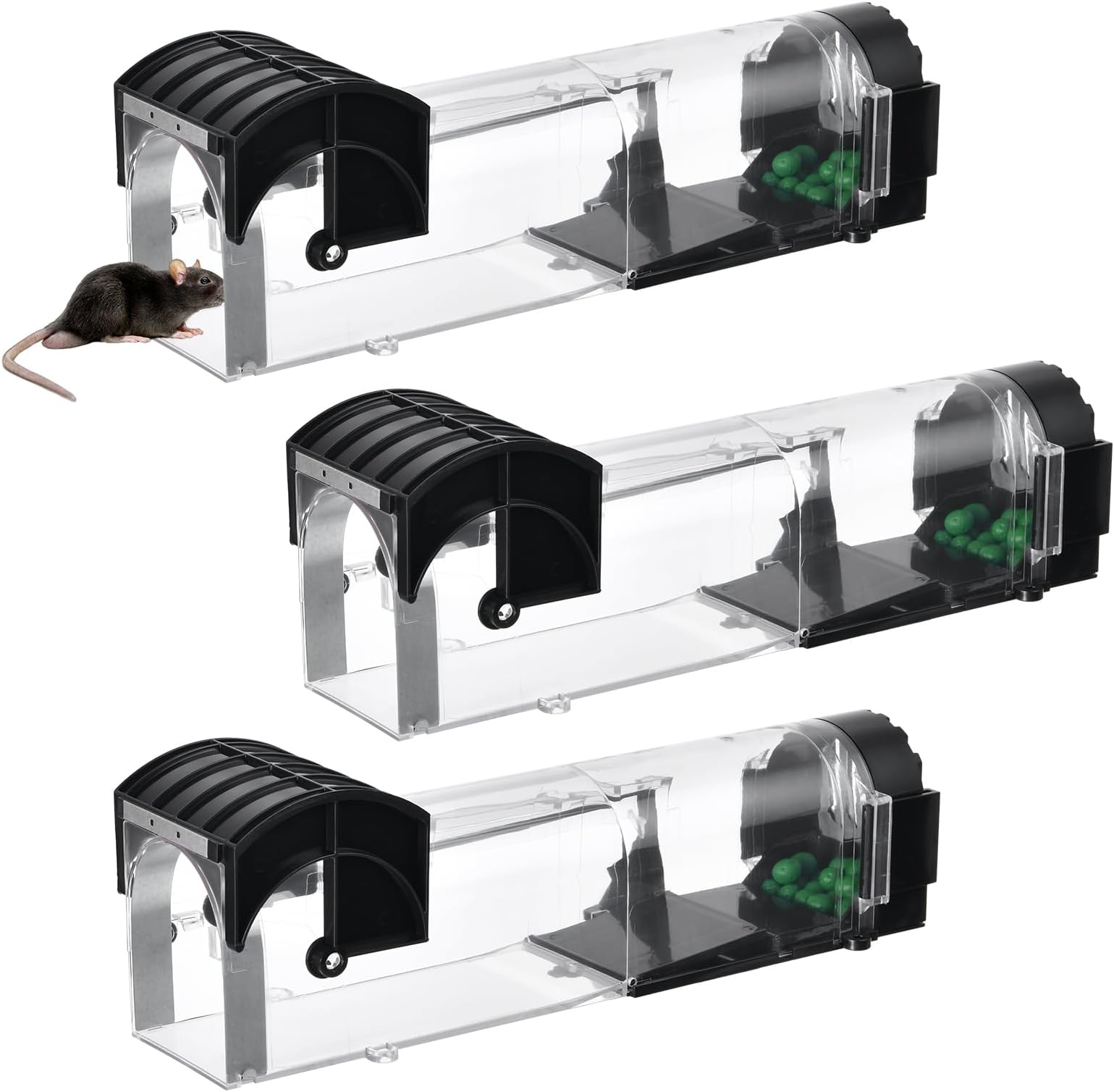 Victor M310SSR Tin Cat Multi-Catch Live Mouse Trap - Indoor and Outdoor ...