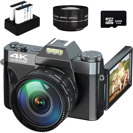 Amazon.com : 4K Digital Camera for Photography and Video Autofocus 48MP Vlogging Camera for ...