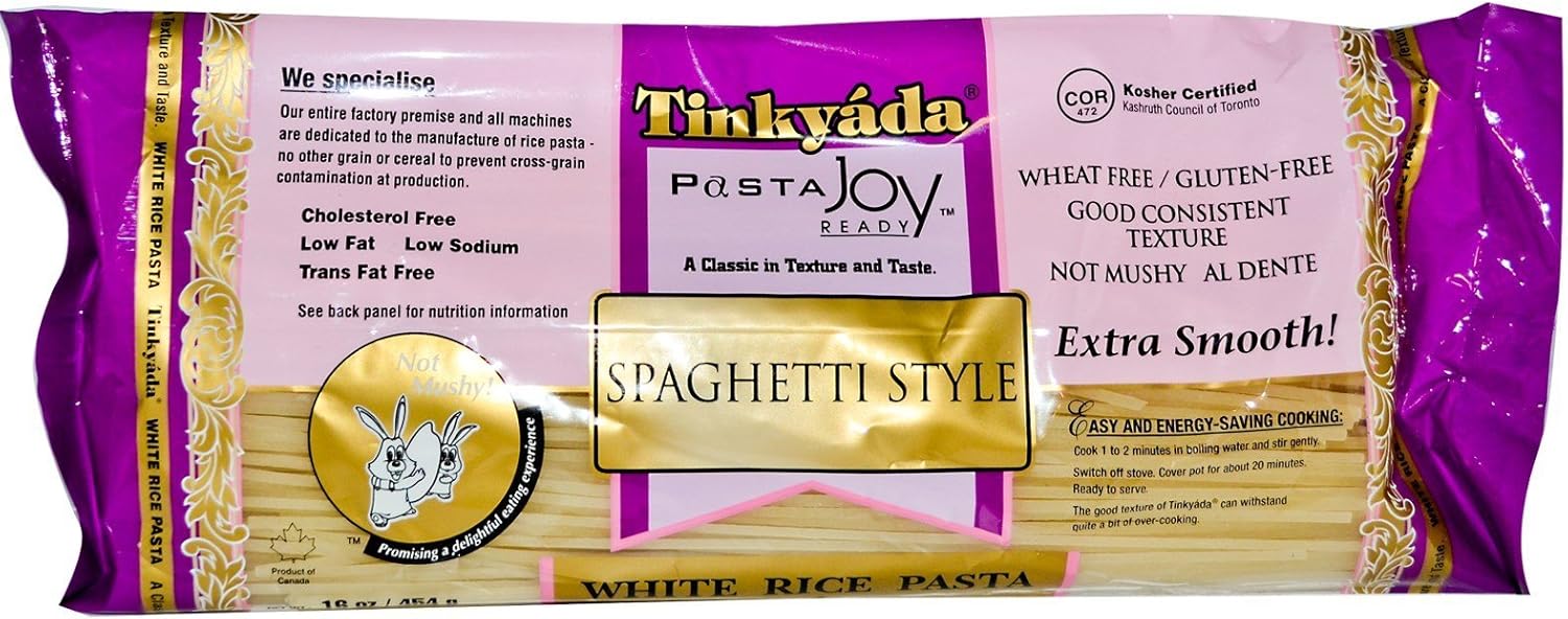 Tinkyada White Rice Pasta, Spaghetti, 454g (Pack of 1) : Amazon.ca ...
