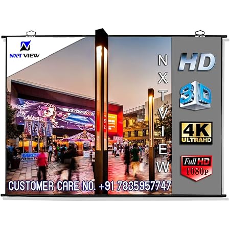 Inlight Universal Map Type Projector Screen, Size: - 8 Ft. x 4.5 Ft ...