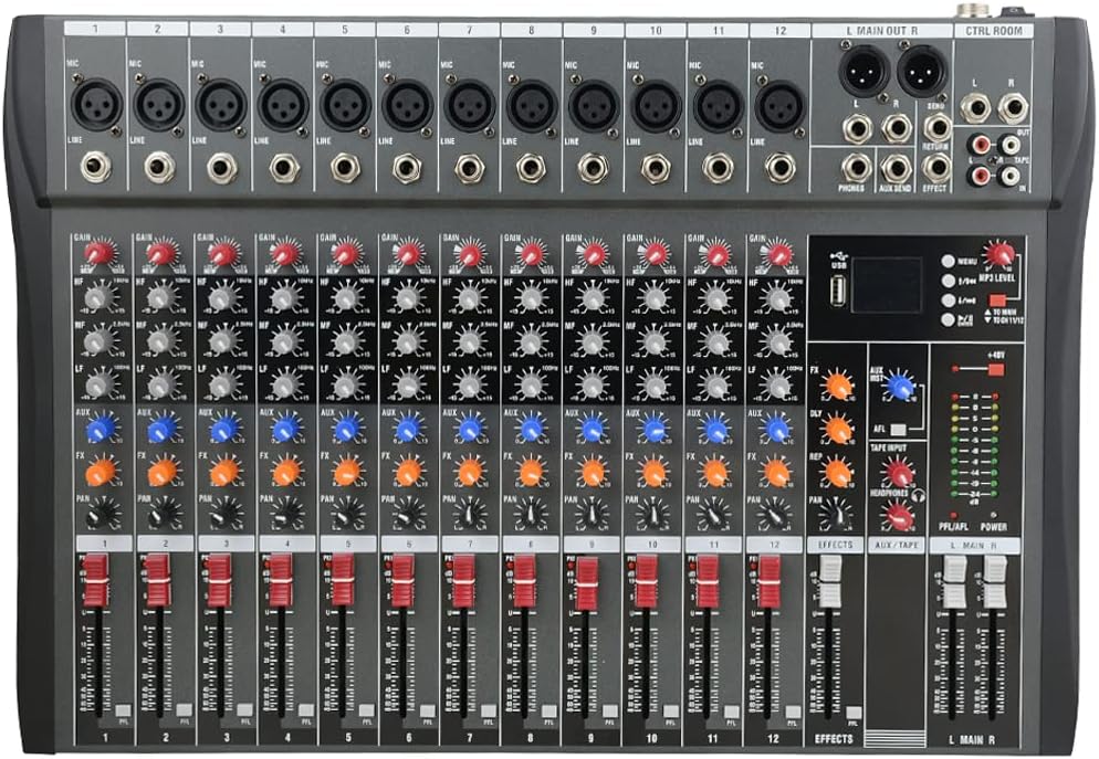 Karaoke Mixer Professional Audio Mixing Console. Mixer. Pro Audio ...