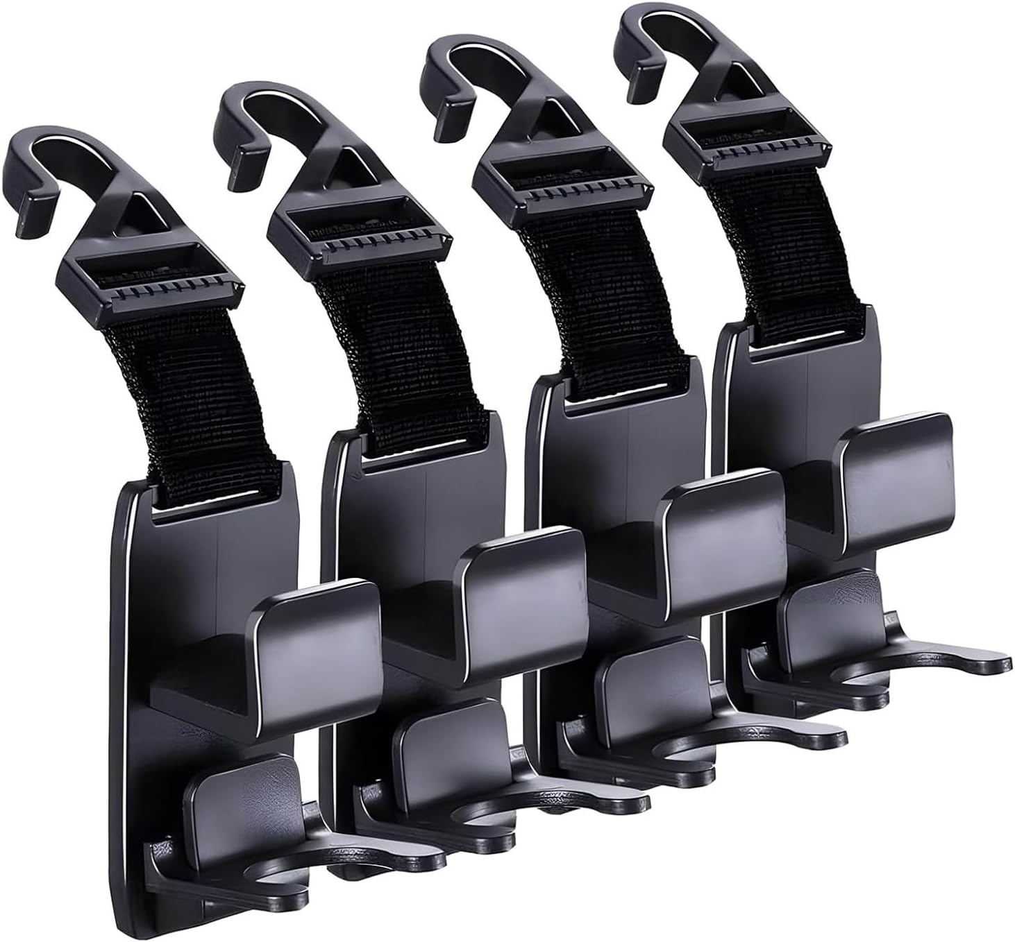 Kribin 4 Pack Car Headrest Hooks with Locking Design - Upgraded ...